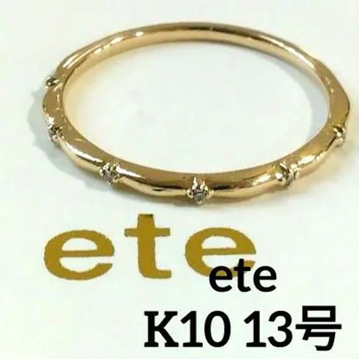 ete 戒指 鑽石 13號 分層 10k mercari 日本直送 二手 | 蝦皮購物