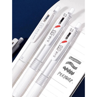 日本ZEBRA斑馬JJ99紅色羽毛按動中性筆黑學生用高顏值JJ15水筆0.5 | 蝦皮購物