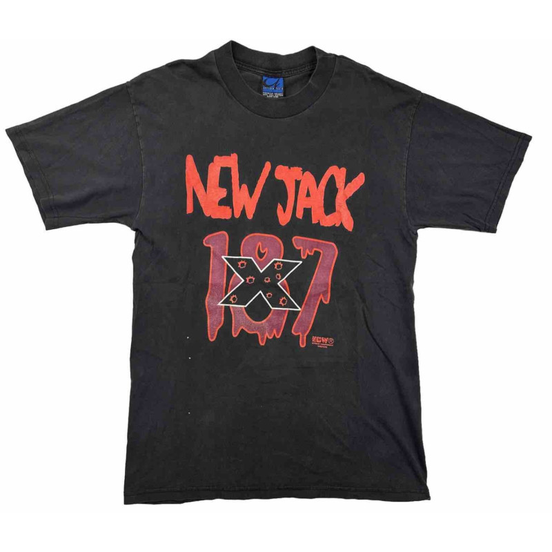 復古全新 Jack 187 原裝 Gangsta T 恤 ECW 極限摔跤 90 年代 WWF | 蝦皮購物