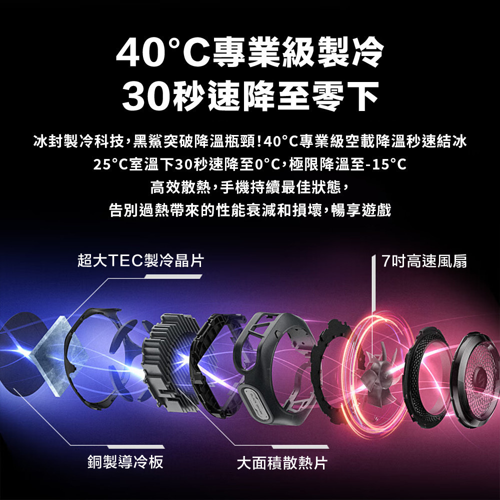 黑鯊冰封製冷背夾4Pro 磁吸版 手機散熱器 27W功率 智能控溫2.0 手機降溫神器 散熱風扇 支援Magsafe吸附 | 蝦皮購物