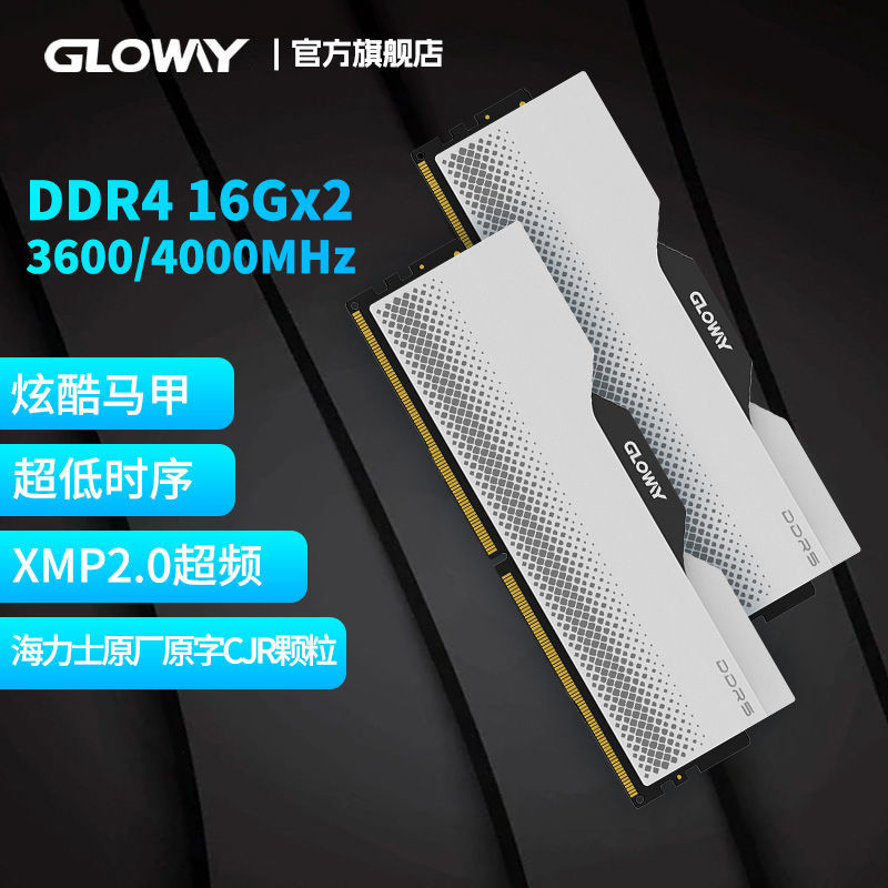Gloway 光威龍武 DDR4 32G(16Gx2) 4000內存條 海力士原廠原字CJR | 蝦皮購物