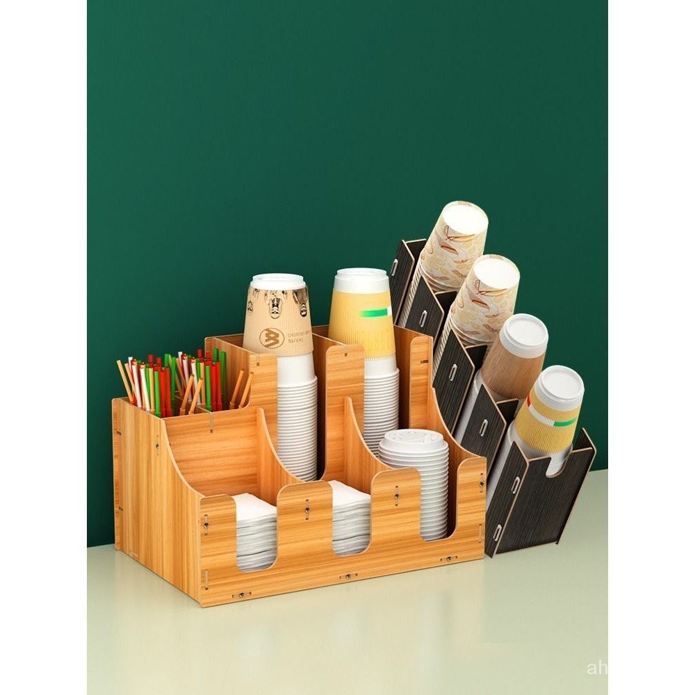 【新款】紙杯架奶茶店桌面取杯架奶茶咖啡紙杯收納架臺式吧檯一次性杯子架 | 蝦皮購物