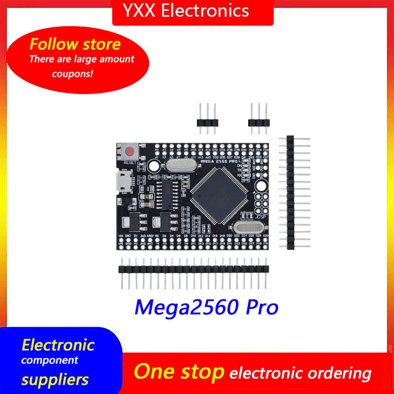 Mega2560 Pro ATmega2560-16AU USB CH340G 智能電子開發板 | 蝦皮購物