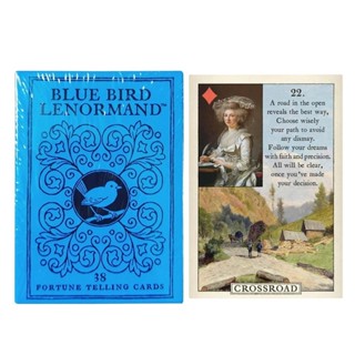 blue bird lenormand oracle cards 38張藍鳥利諾曼卡牌英語桌遊卡牌 naitw | 蝦皮購物