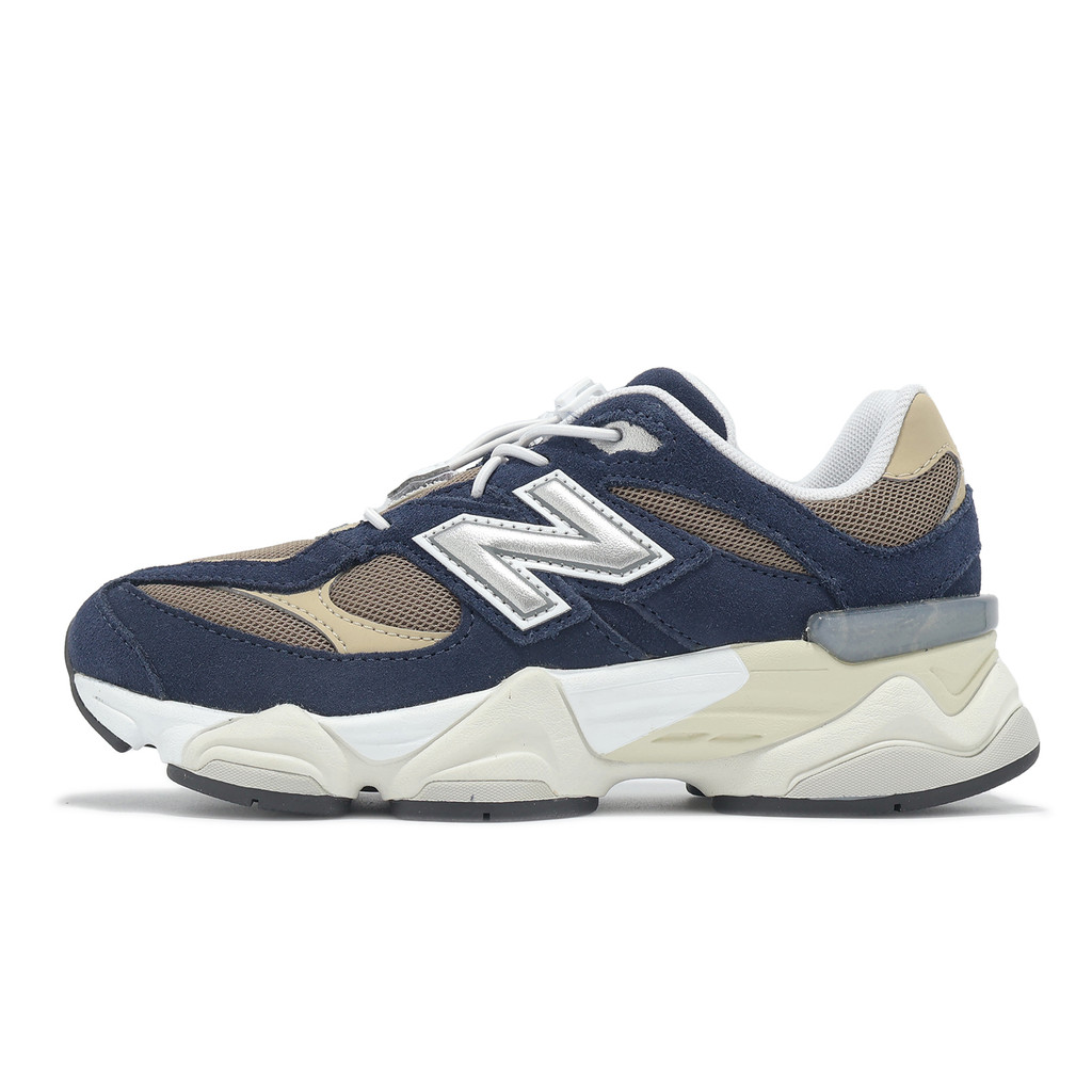 New Balance NB 童鞋 9060 中童鞋 寬楦 深藍 棕 小朋友 運動鞋 [ACS] PV9060BF-W | 蝦皮購物
