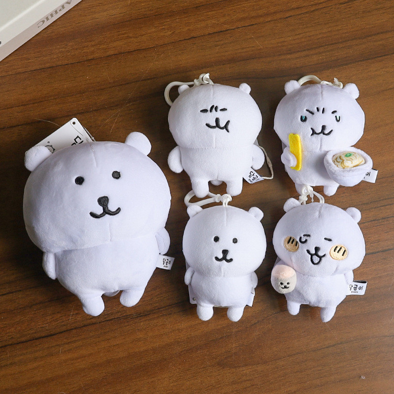 [虛衍 特惠]nongdamgom 自嘲熊掛件 Chiikawa 毛絨公仔 汗蒸白熊玩偶 流汗熊 包掛飾 | 蝦皮購物