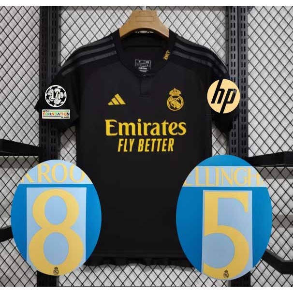 [球迷問題] 23/24 皇家馬德里第三克 KROOS BELLINGHAM VINI 泰國品質男子足球球衣 S-2XL | 蝦皮購物