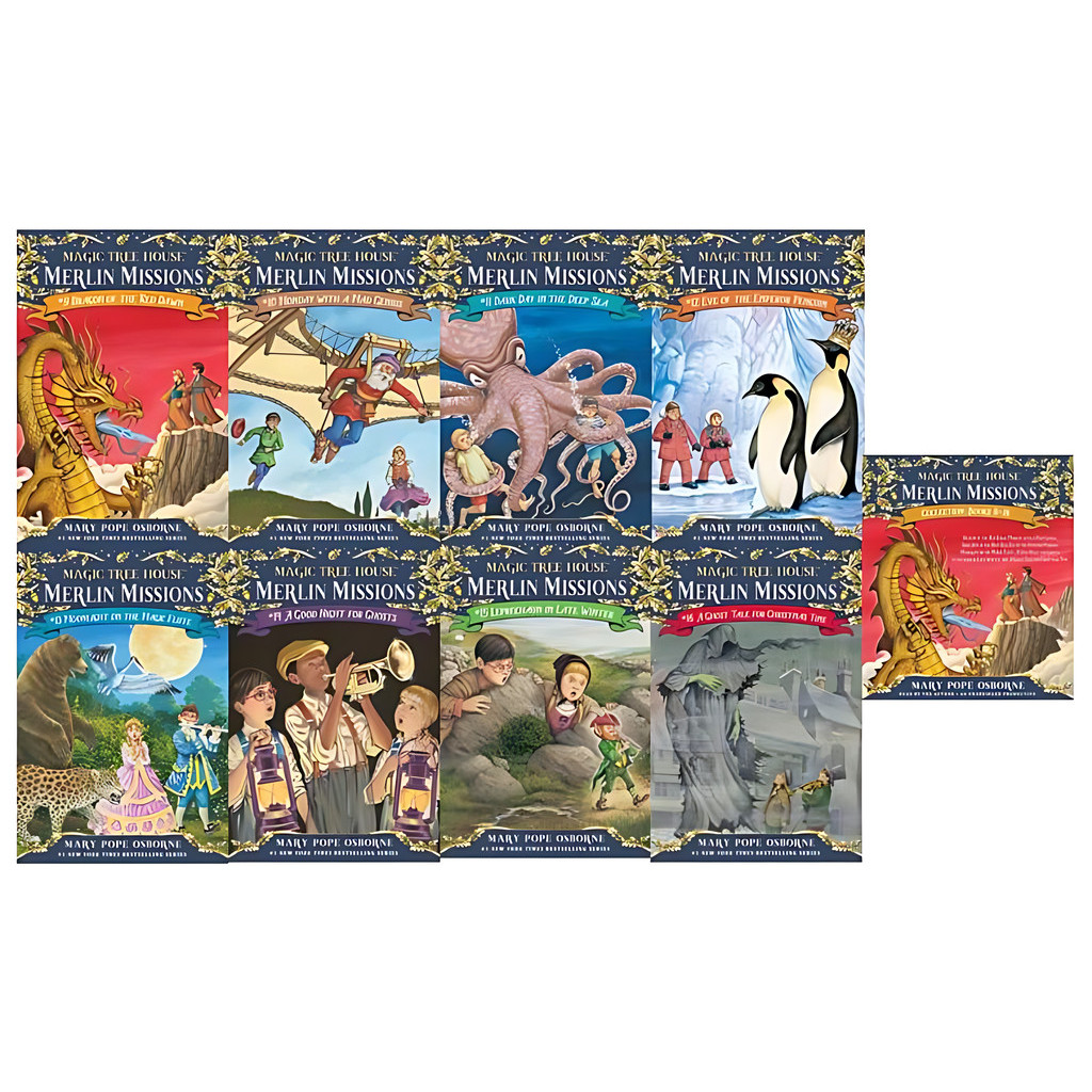 Merlin Missions Books 9-16 (共8本平裝本+1CD組)(有聲書)/Mary Pope Osborne Magic ...