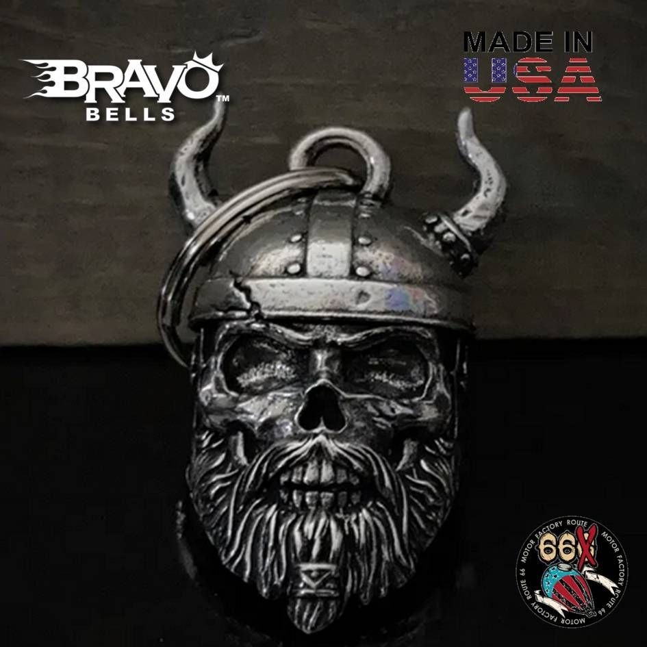 《美式工廠》美國 Bravo Bell 好極！守護鈴 維京骷髏戰士 | 蝦皮購物