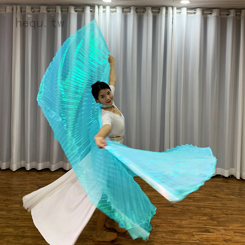 【Hequ】 成人肚皮舞金翅舞 翅膀舞蹈360度舞蹈服表演服道具 不開叉木棍9.3米 | 蝦皮購物
