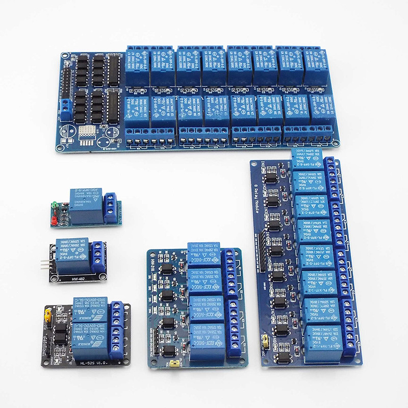 繼電器模塊 Dc 5v 12v 帶光耦繼電器輸出 1 2 4 8 16way 繼電器模塊控制用於 Dc5v Dc12v 蝦皮購物