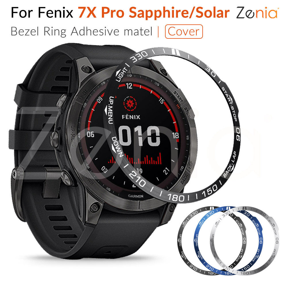適用於 Garmin Fenix 7X Pro 太陽能/7X 藍寶石太陽能 Fenix7X 手錶擋板環膠殼蓋防刮不銹鋼外 | 蝦皮購物
