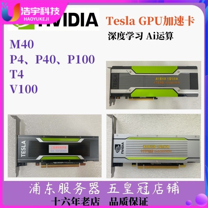 【現貨 關注立減】顯卡 原裝nvidia英偉達tesla p100 p40 m40 M60 V100秒P620加速gpu | 蝦皮購物