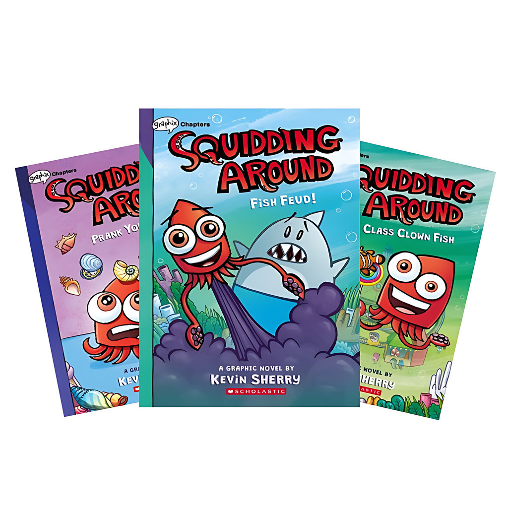 Squidding Around (Book 1-3)(graphic novel)/Kevin Sherry《Graphix》【禮筑外文書店 ...