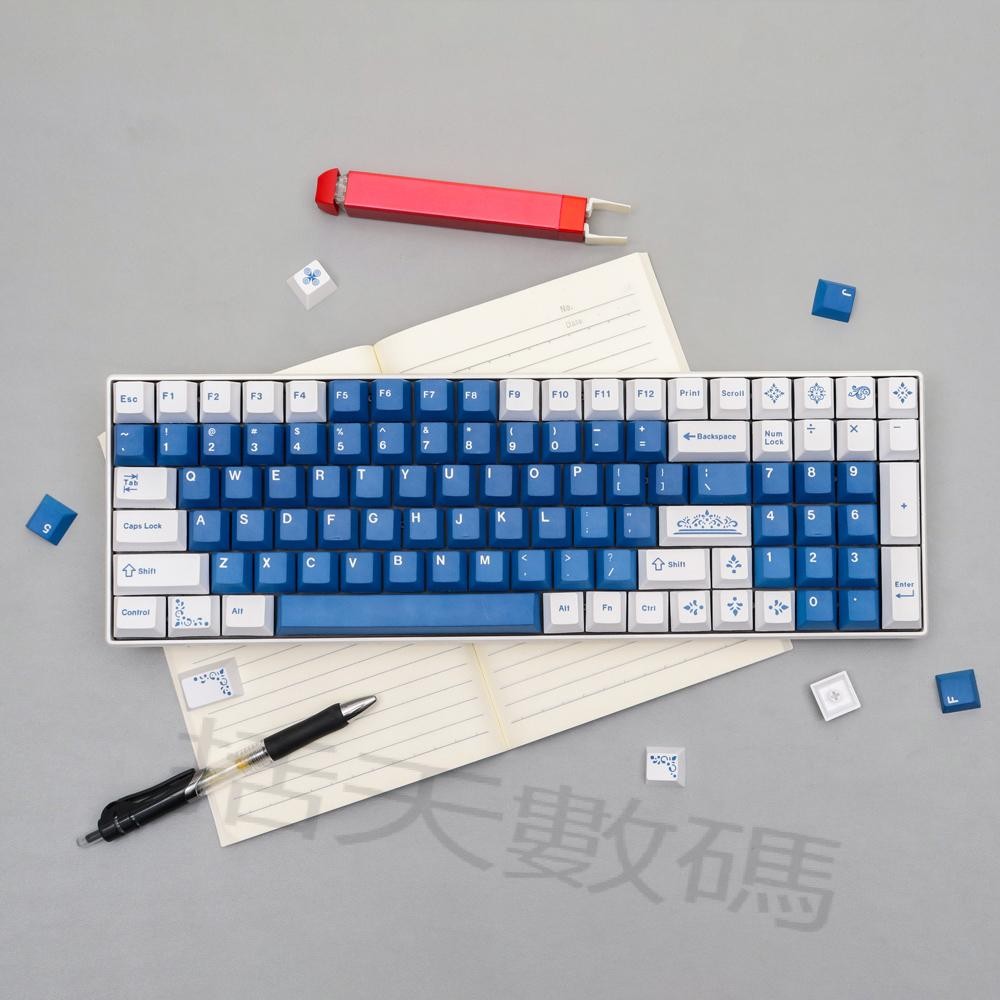 DIY鍵帽#GMK Lazurite藍寶石鍵帽原廠高度PBT熱昇華大全套機械鍵盤帽68/87 | 蝦皮購物