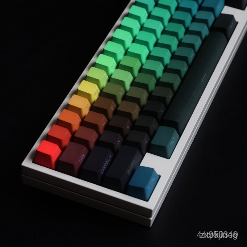 【鍵帽 不含鍵盤】JKDK 稜鏡之光 PBT鍵帽字體透光 OEM 高度漸變色鍵帽背光 | 蝦皮購物