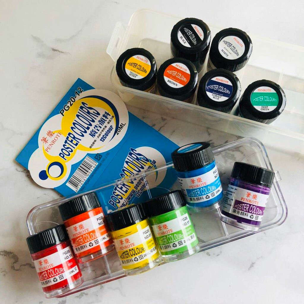 【金兔子事務所】現貨⚡秒發 筆樂PENROTE 12色廣告顏料 | 蝦皮購物