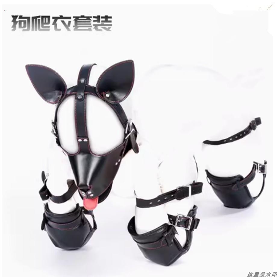 優選精品*k9狗奴調教爬行套裝sm男女狗奴訓練道具頭套護套束縛自縛情趣玩具 SM BDSM 綑綁 束縛 拘束 調教 屈辱 | 蝦皮購物