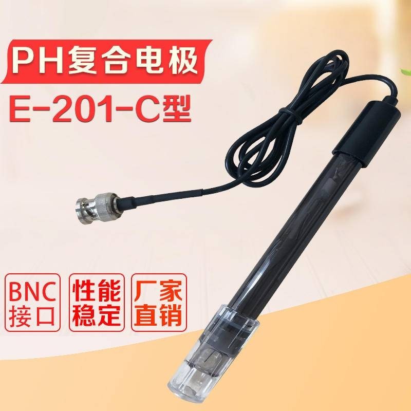 暢銷齊威PH複合電極E-201-C酸度計2C/3C標配電極電導率儀傳感器DJS-1C可開票La | 蝦皮購物