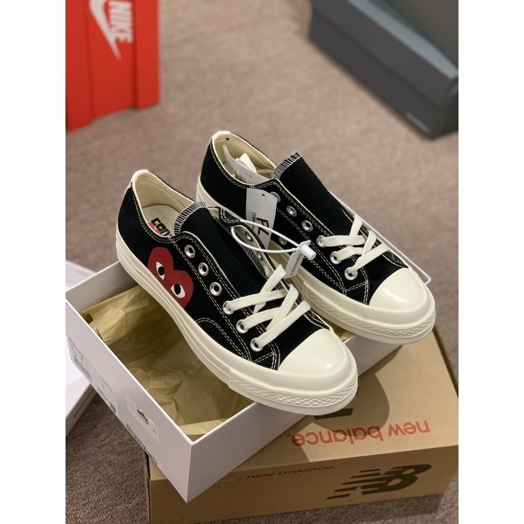 Cdg X Conver/SE 20 世紀 70 年代黑色耐磨休閒帆布滑板耐磨低夾頭 Taylor All-Star G | 蝦皮購物