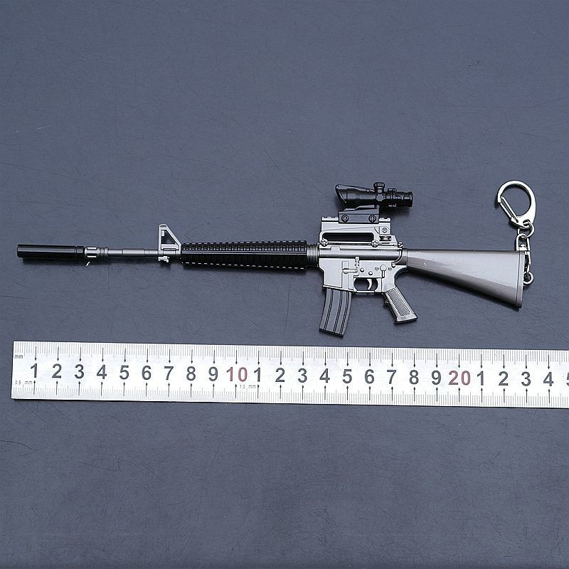 絶地大逃殺AK47 RPK QBZ M16 AUG武器模型 鑰匙扣掛件 兵器模型鑰匙扣 解壓玩具 閤金武器手辦模型擺件 | 蝦皮購物