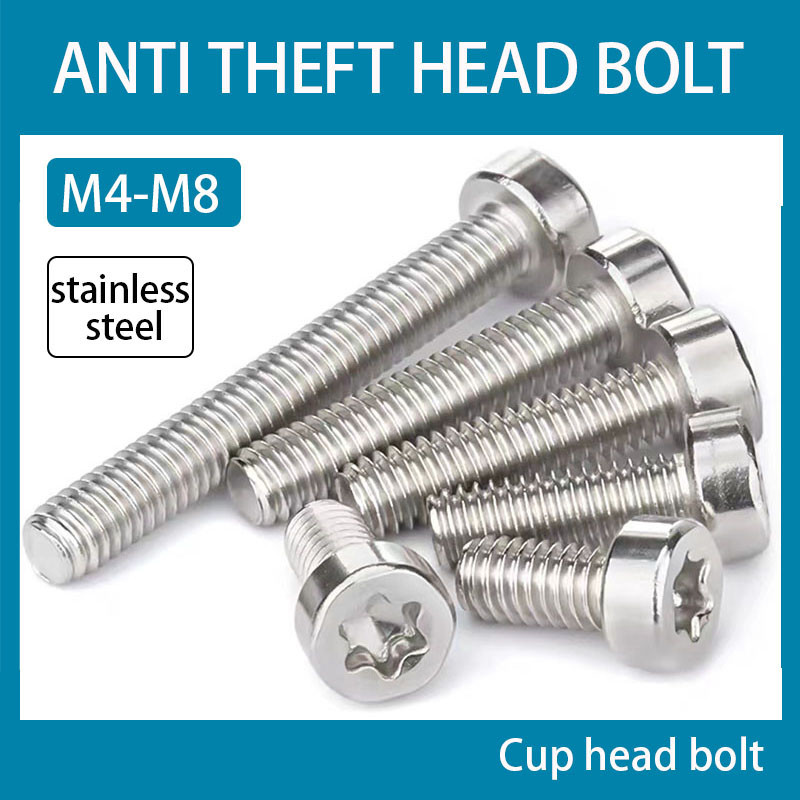 GB2671.2 304不鏽鋼星型杯頭內六花機螺釘M3M4M5M6M8防盜螺絲 圓柱頭梅花螺絲 螺栓 | 蝦皮購物