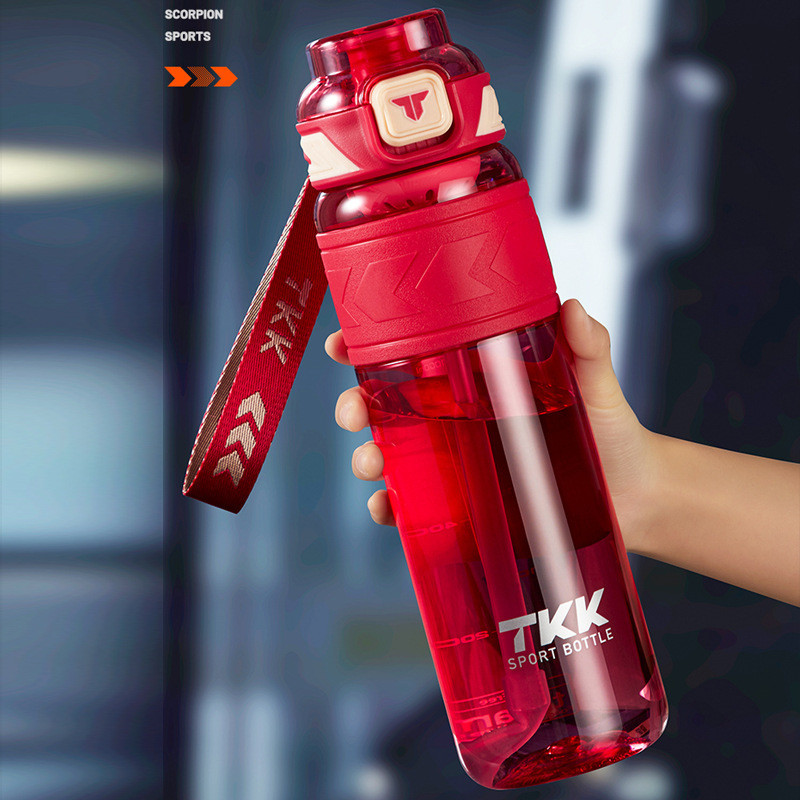 【LUCKY】TKK 大容量 塑膠運動水壺 耐高溫 夏季 TRITAN水杯 隨行杯 吸管水壺 健身水瓶 850ml 10 | 蝦皮購物