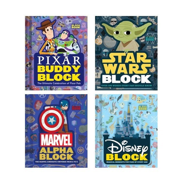 Disney Block Book 硬頁造型認知書系列 (共4本)(硬頁書)/Abrams Appleseed《》 Alphablock 【禮 ...