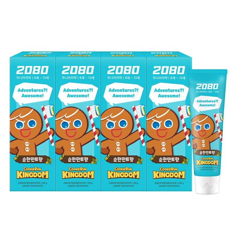 2080 Cookie Run Brave Toothpaste, 100g, 4ea | 蝦皮購物