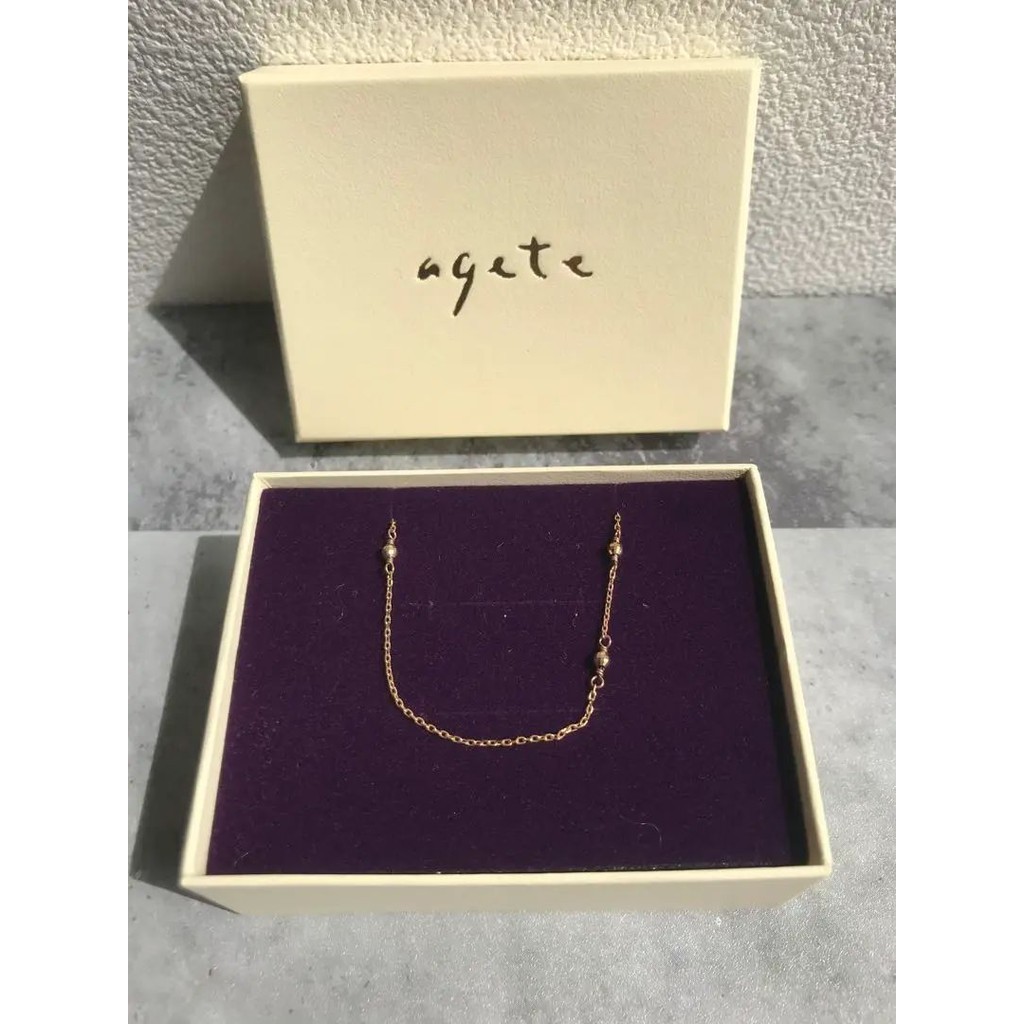 AGETE 手環 手鍊 鏡子 10k 簡單 球 mercari 日本直送 二手 | 蝦皮購物