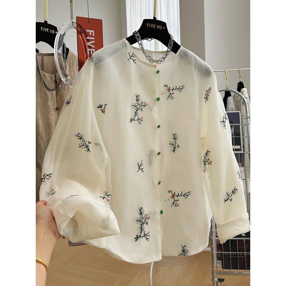 大尺碼胖mm2-300斤輕國風新中式洋氣圓領薄款外套 女流行款防晒衣ins | 蝦皮購物