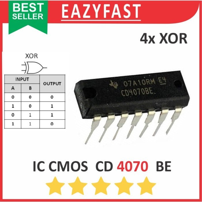 Ic CMOS CD 4070 BE DIP XOR 邏輯門 CD4070BE CD4070 4070BE CD 高清 | 蝦皮購物