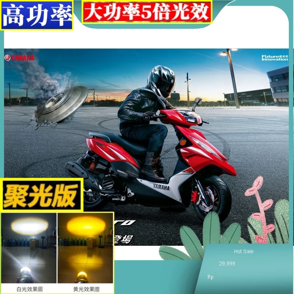 GTR AERO H4 LED 大燈 新迪爵 DUKE 裝 LED 魚眼 遠近魚眼 R3 雷霆s jets many | 蝦皮購物