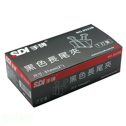 【金兔子事務所】現貨⚡秒發 手牌SDI 黑色長尾夾 15mm / 19mm / 25mm / 32mm / 41mm | 蝦皮購物