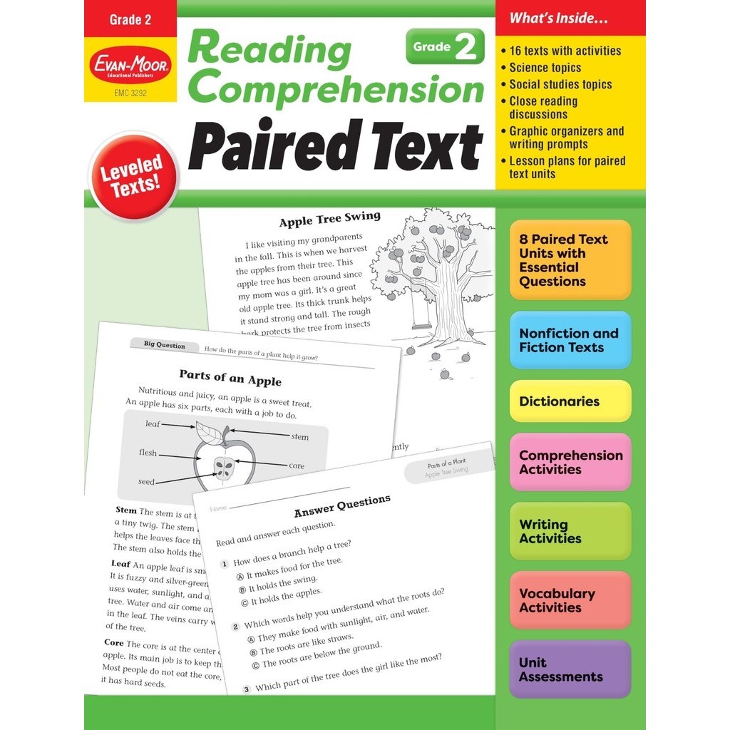 Reading Comprehension: Paired Text, Grade 2 Teacher Resource/Evan-Moor ...