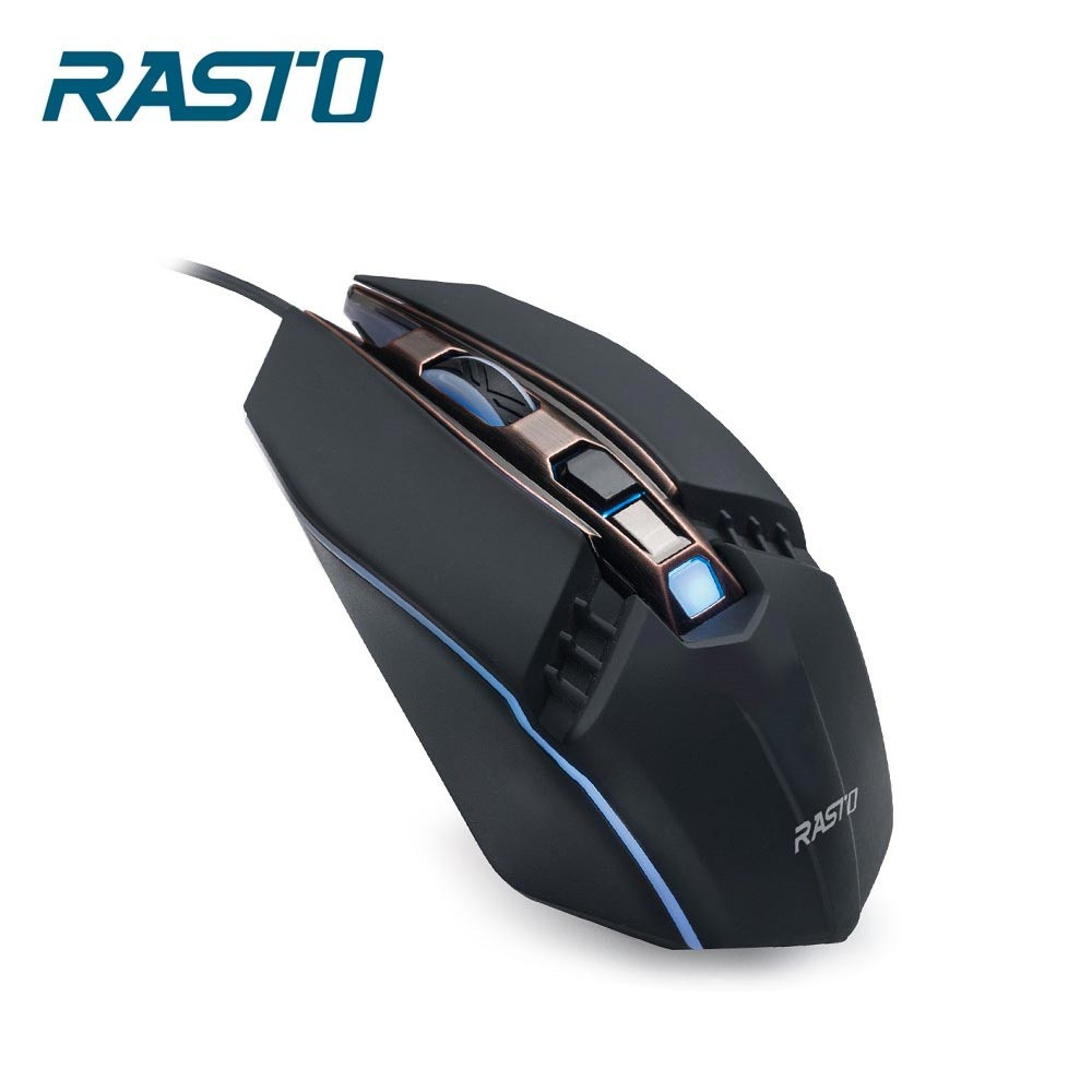 【RASTO】RM23 電競 RGB 發光有線滑鼠 | 蝦皮購物