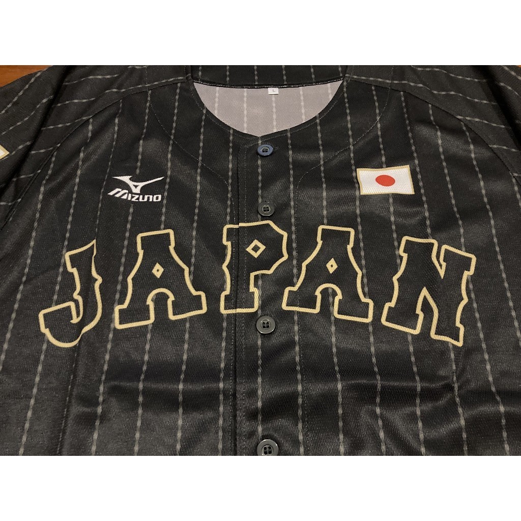 Mizuno 日本武士隊 國家隊 客場黑 應援球衣(145罩衫 職棒 美津濃 NPB 棒球 棒壘 WBC 12強) | 蝦皮購物
