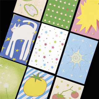 [字裏行間][便簽紙]AGUGU跳躍的色彩M5便簽分裝 ins風 鹽係無粘性便簽紙 A7手帳素材內頁 | 蝦皮購物