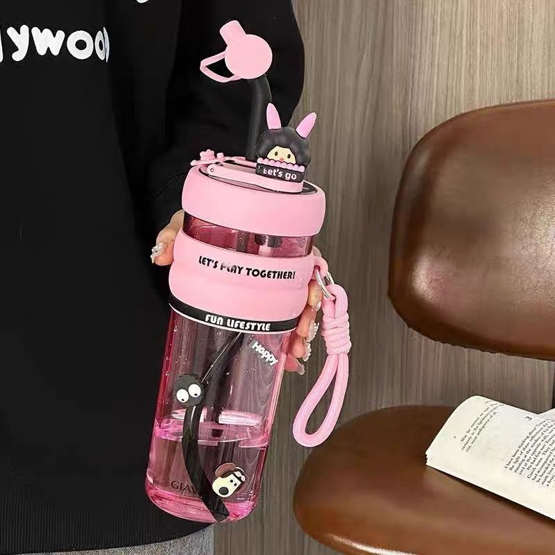 820ML雙倉冰霸杯 tritan（塑膠）吸管水杯 大容量運動水壺 高顏值女 夏天運動雙飲杯 兒童杯子 健身水壺 冷水瓶 | 蝦皮購物