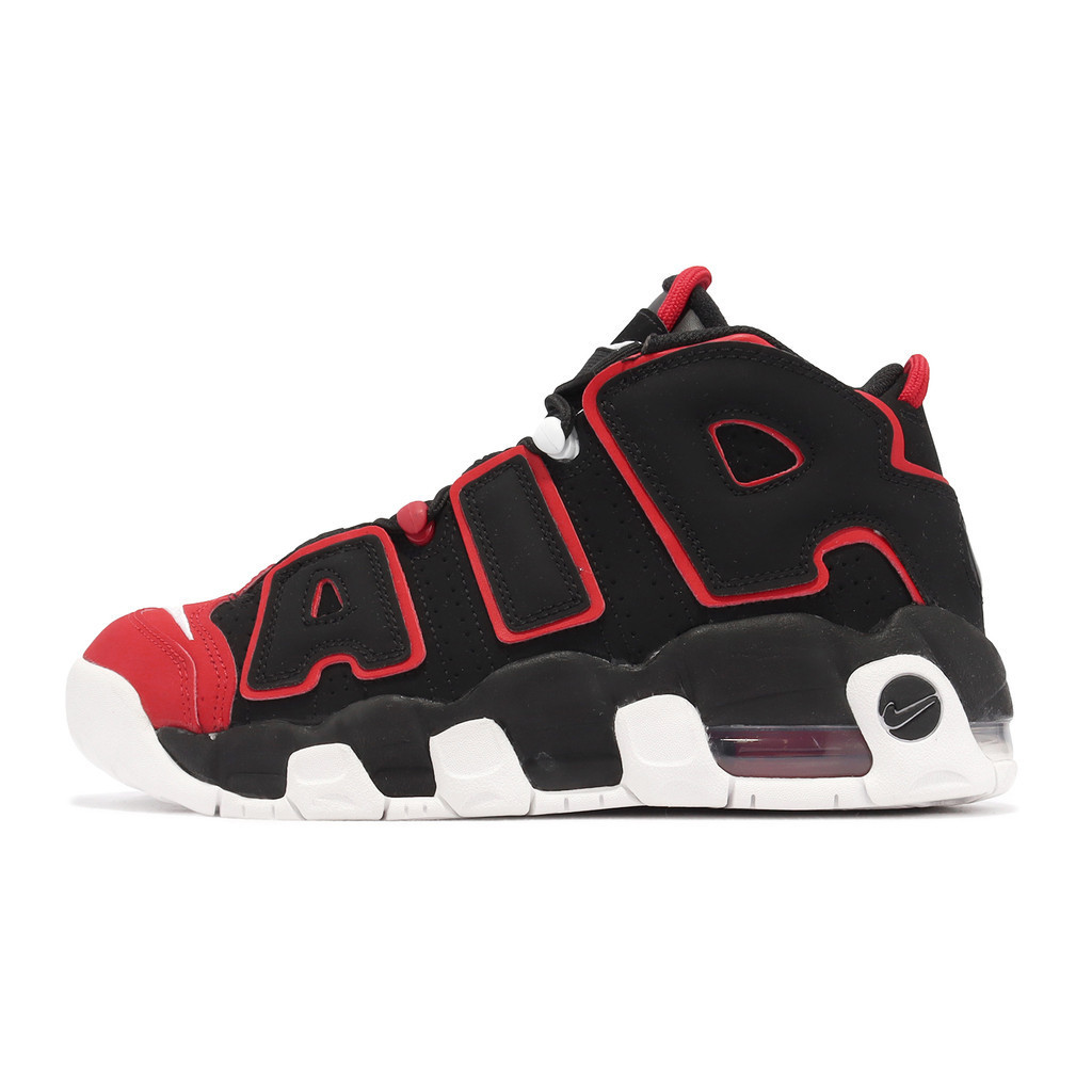 Nike 休閒鞋 Air More Uptempo 大AIR 黑 紅 氣墊 女鞋 大童 [ACS] FB1344-001 | 蝦皮購物