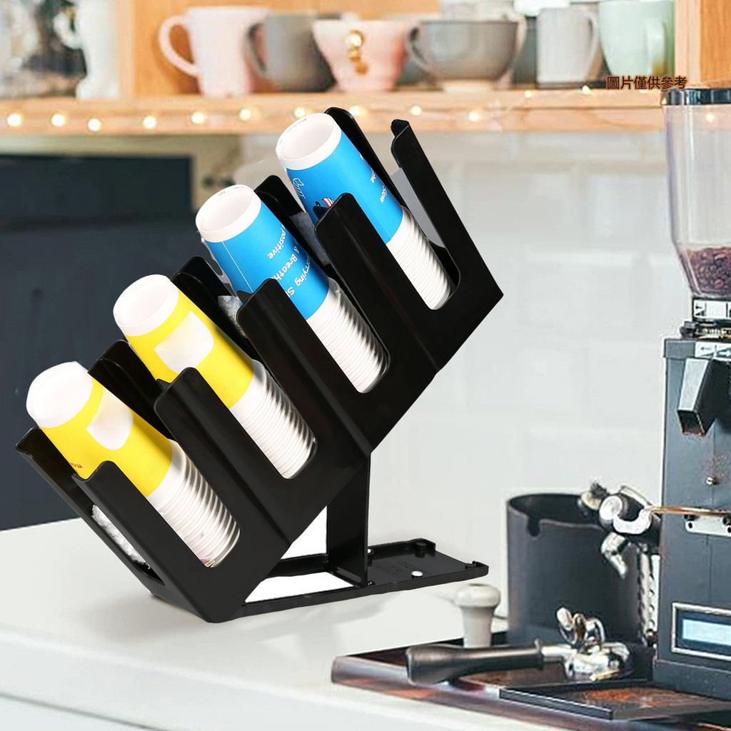 [妙妙屋]AMZ可摺疊斜四格杯架吧檯紙杯收納架奶茶杯收納杯架飲料紙杯架 | 蝦皮購物