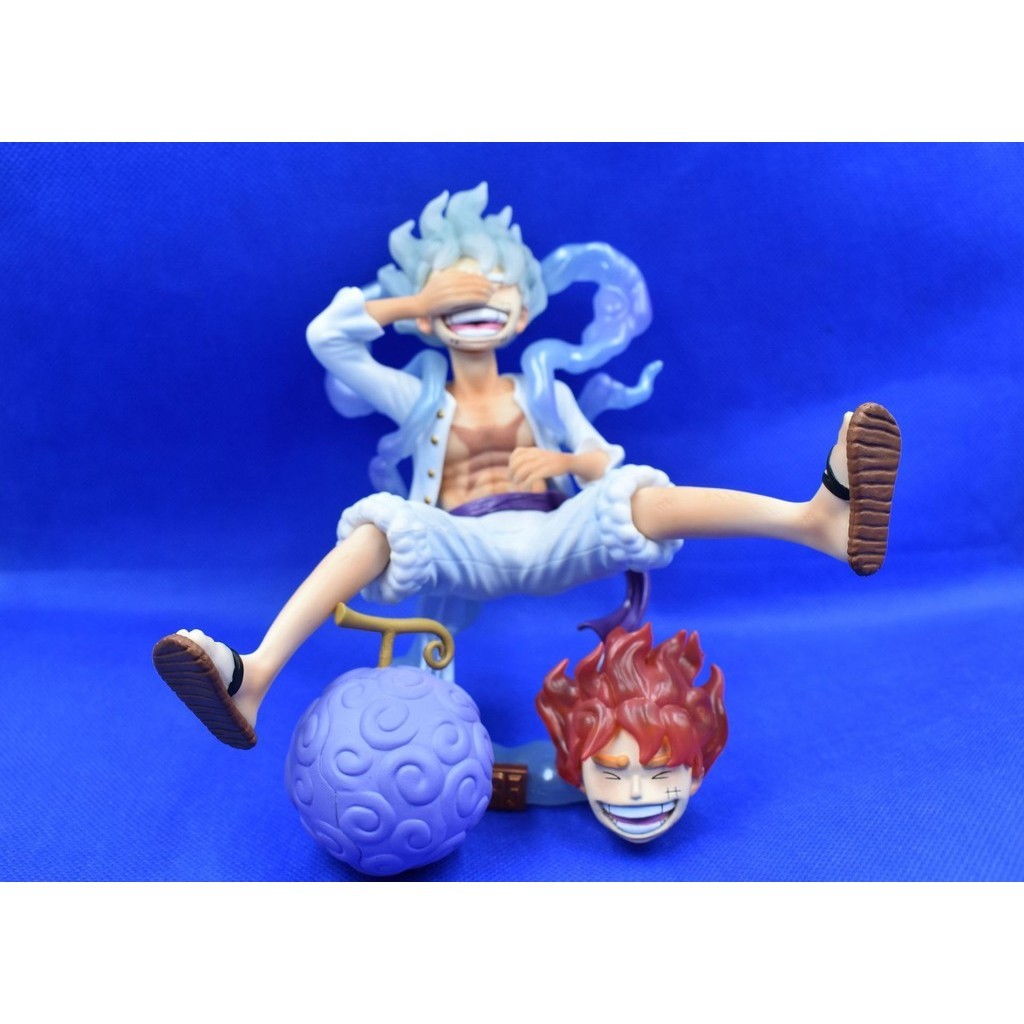 MZOM 海賊王 人人果實覺醒 五檔尼卡路飛 雙頭雕 可發光 模型 盒裝手辦 | 蝦皮購物