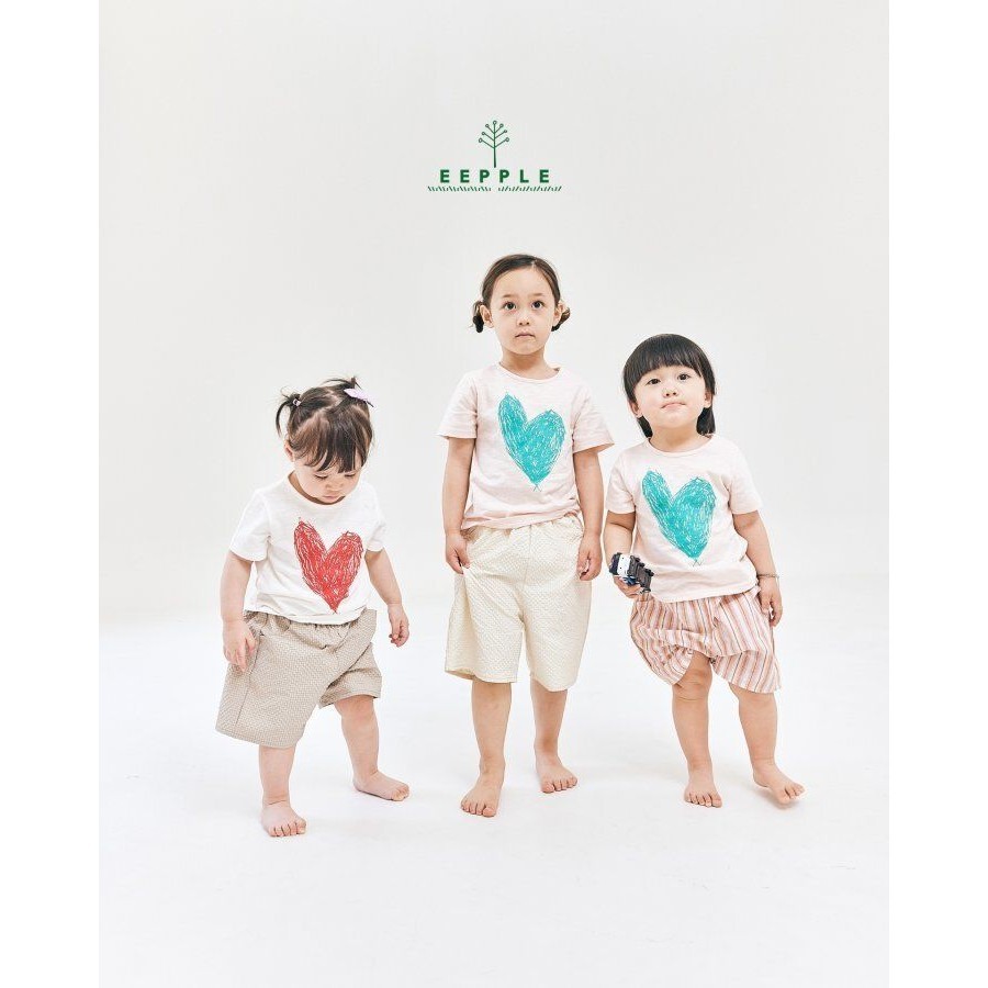 韓國 Eepple｜手繪愛心上衣 (65-115CM) | 蝦皮購物