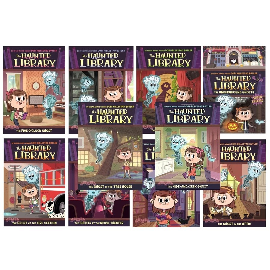 The Haunted Library series (共10本)/Dori Hillestad Butler【禮筑外文書店】 | 蝦皮購物