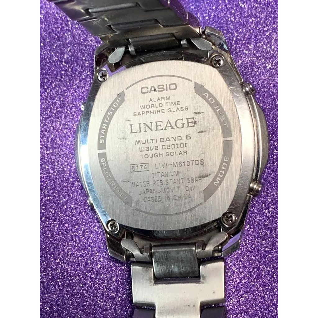 CASIO 手錶 LIW-M610 LINEAGE MULTI BAND 鈦 mercari 日本直送 二手 | 蝦皮購物