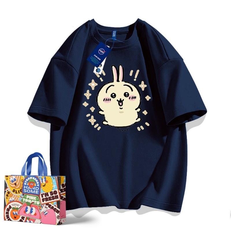 【M-8XL情侶T恤】2025新款夏季日本京川卡通動漫印花T恤純棉男女中性大碼T恤時尚T恤 | 蝦皮購物