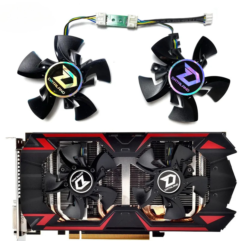 全新適用於 DATALAND Radeon PowerColor PCS+ R9 380 285 酷能國際版顯卡更換風扇 | 蝦皮購物