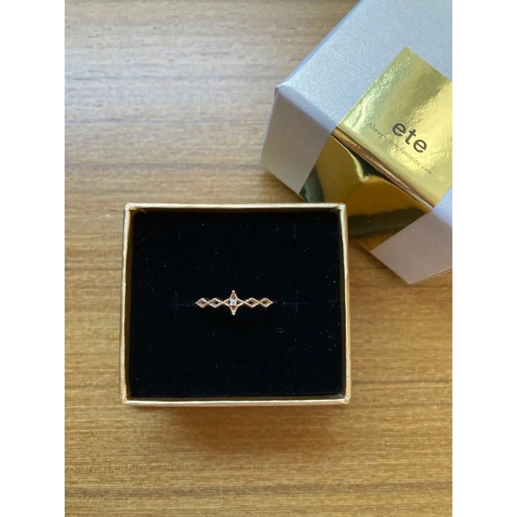 ete 戒指 鑽石 金色 9號 設計 10k 日本直送 二手 | 蝦皮購物