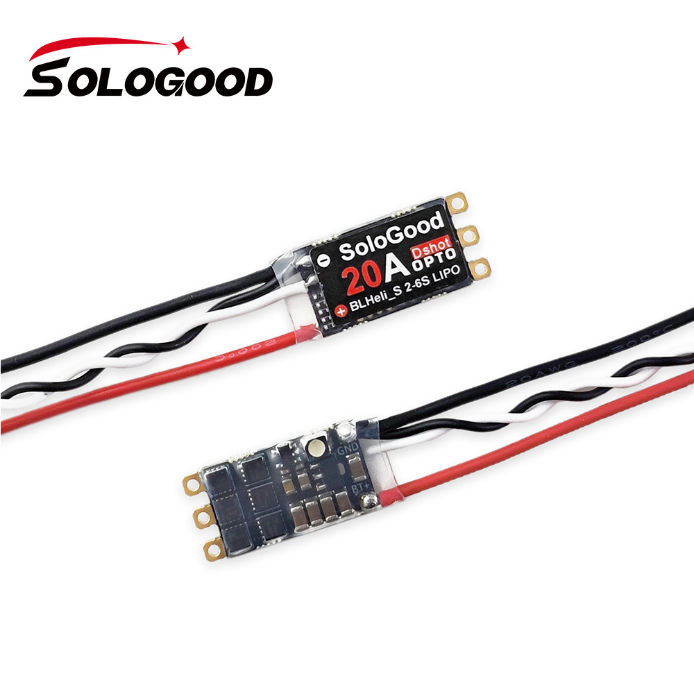Sologood 20A BLHeli_S ESC DSHOT 20A ESC BLHeli S 速度控制器 2-4S | 蝦皮購物