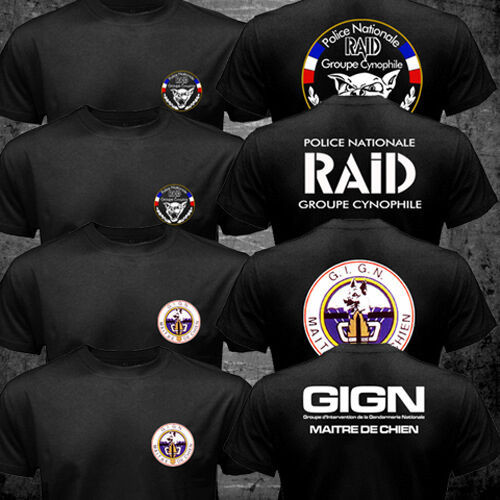 全新法國特種精英警察部隊 Unit GIGN Raid k-9 Canine Dog T 恤 | 蝦皮購物